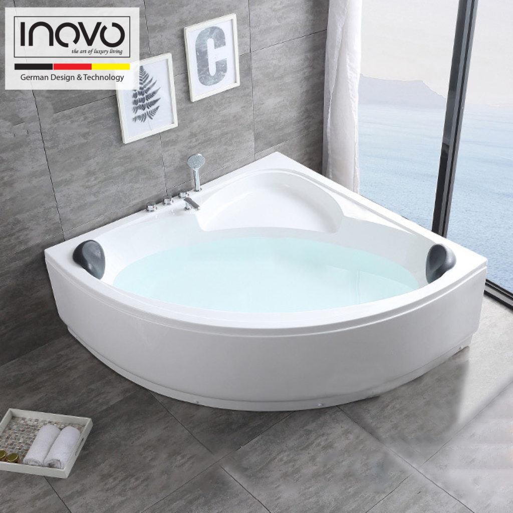 Luxury Cassia 1-2 Person Corner Bathtub Jacuzzi Whirlpool / Length 80cm ...