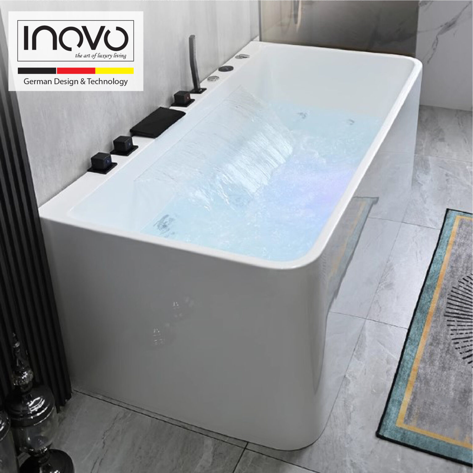 Luxury Mirage Panel Bathtub / Jacuzzi Whirlpool / Length 100cm-180cm ...