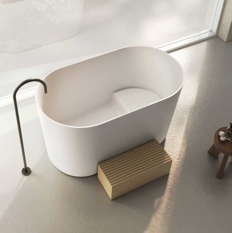 Cast Stone Solid Surface Bathtub - INOVO Singapore