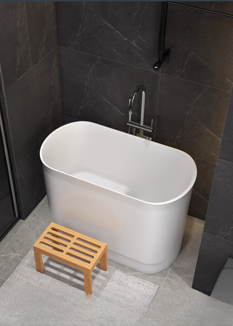 Cast Stone Solid Surface Bathtub - INOVO Singapore