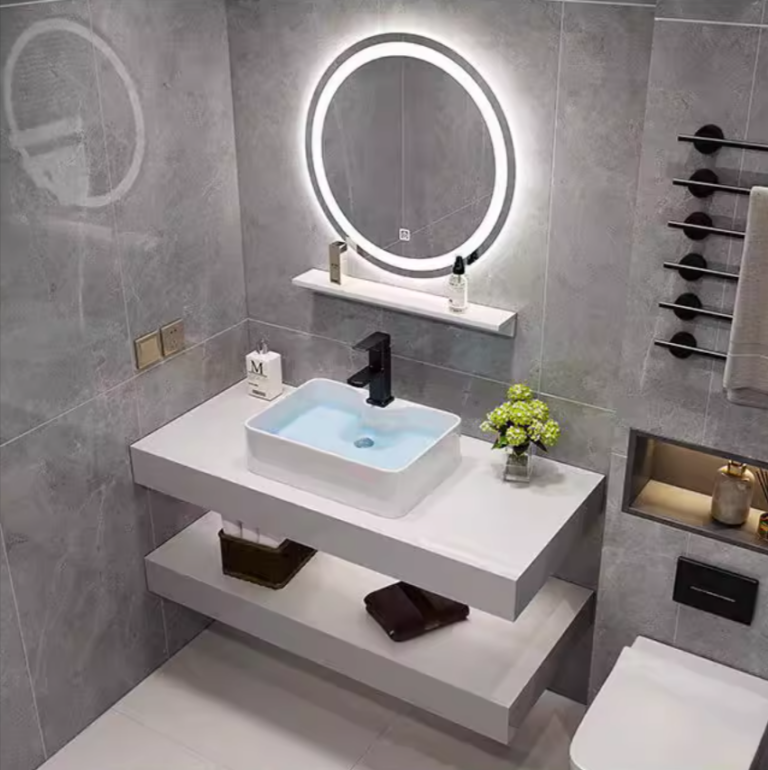 Sintered Stone Bathroom Vanity Basin Cabinet - INOVO Singapore