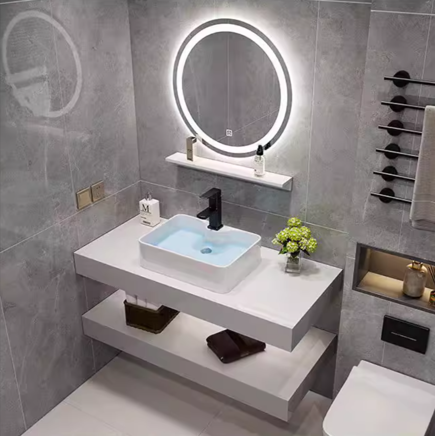 Sintered Stone Bathroom Vanity Basin Cabinet - INOVO Singapore